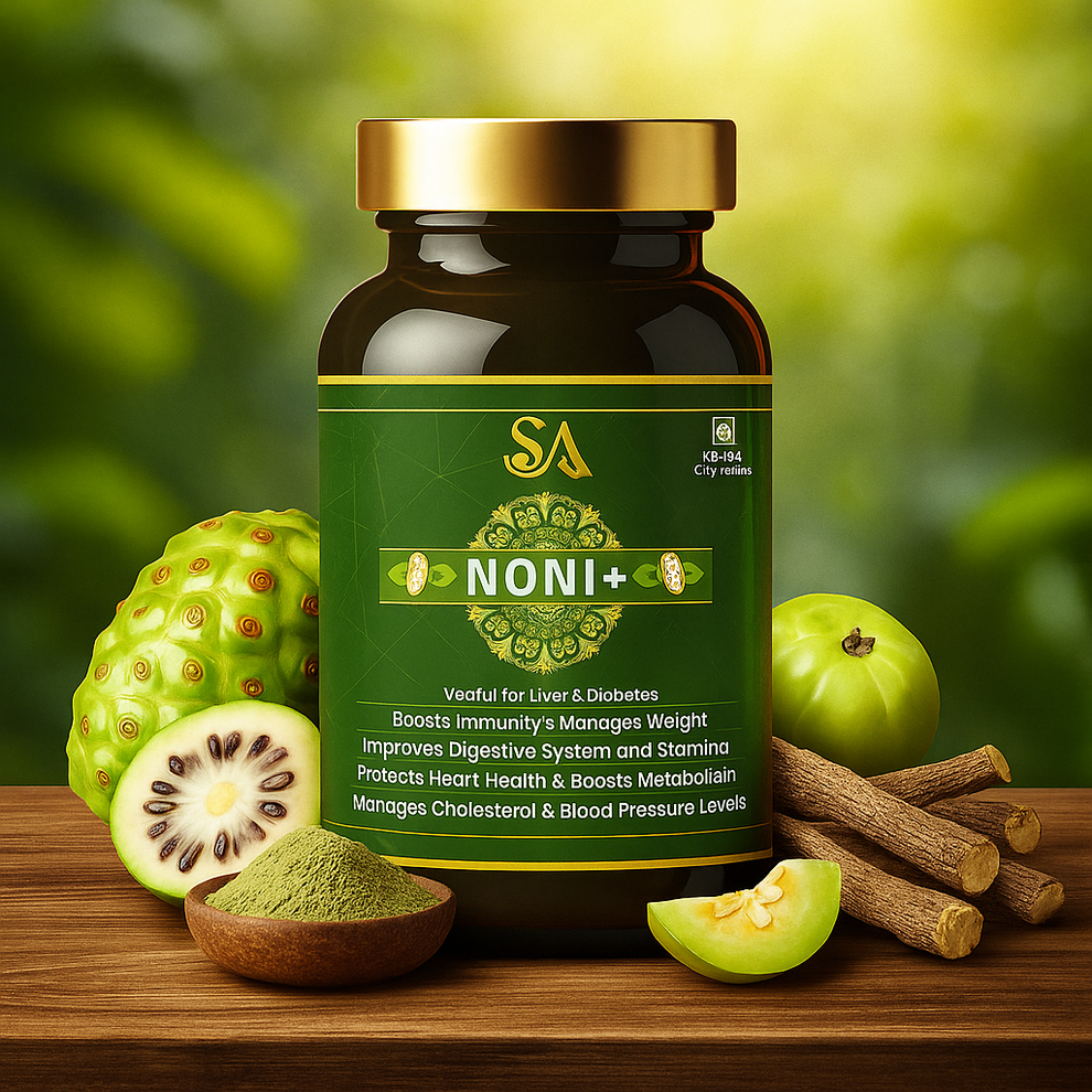 NONI+ Capsules – Ayurvedic Liver Care, Immunity & Diabetes Support (60 ...
